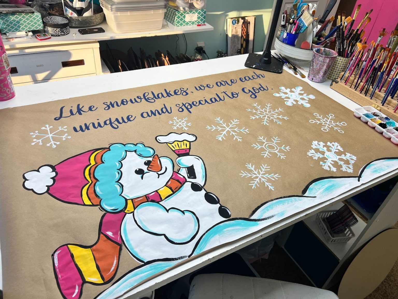 How to Paint a Paper Banner | Southern Adoornments Decor